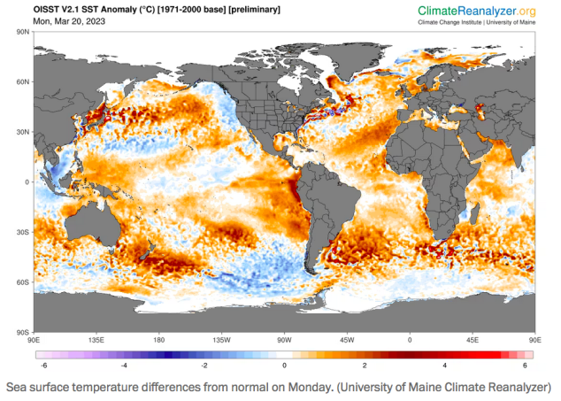 Earth’s oceans are showing early and surprising record warming ...