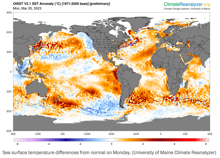 Earth’s oceans are showing early and surprising record warming ...
